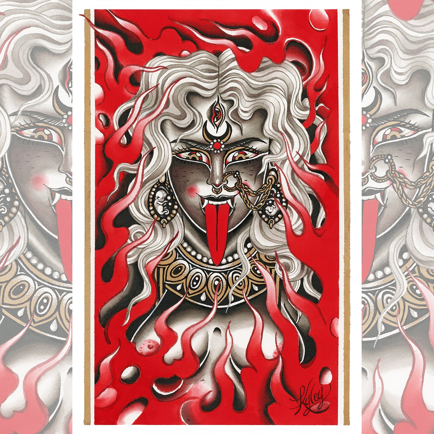 Kyley O'Rourke - Kali Ma Art Print – Powerful and Spiritual Design ...