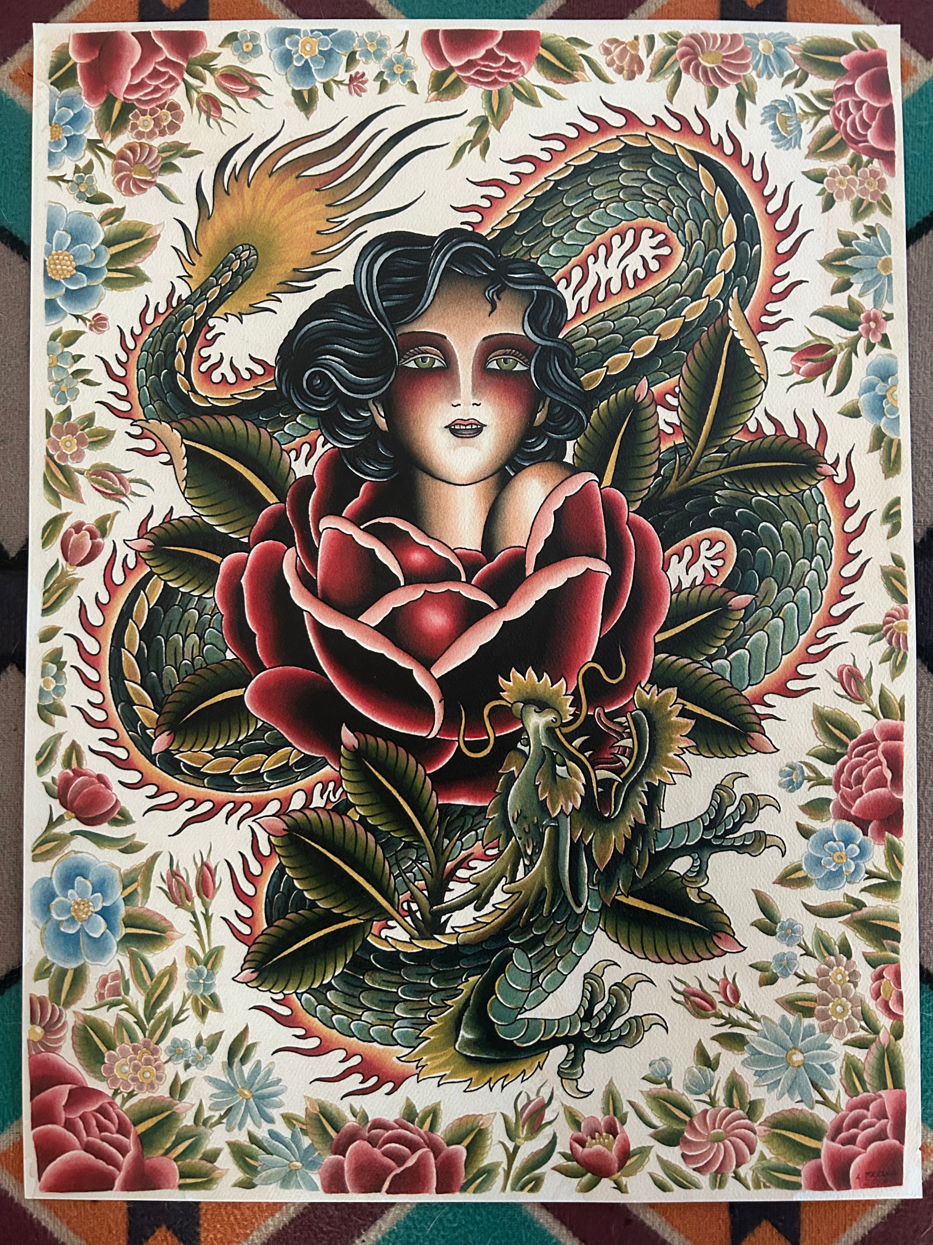 Laurent Trelaun - Dragon Face (MISPRINT) – Mindzai Apparel