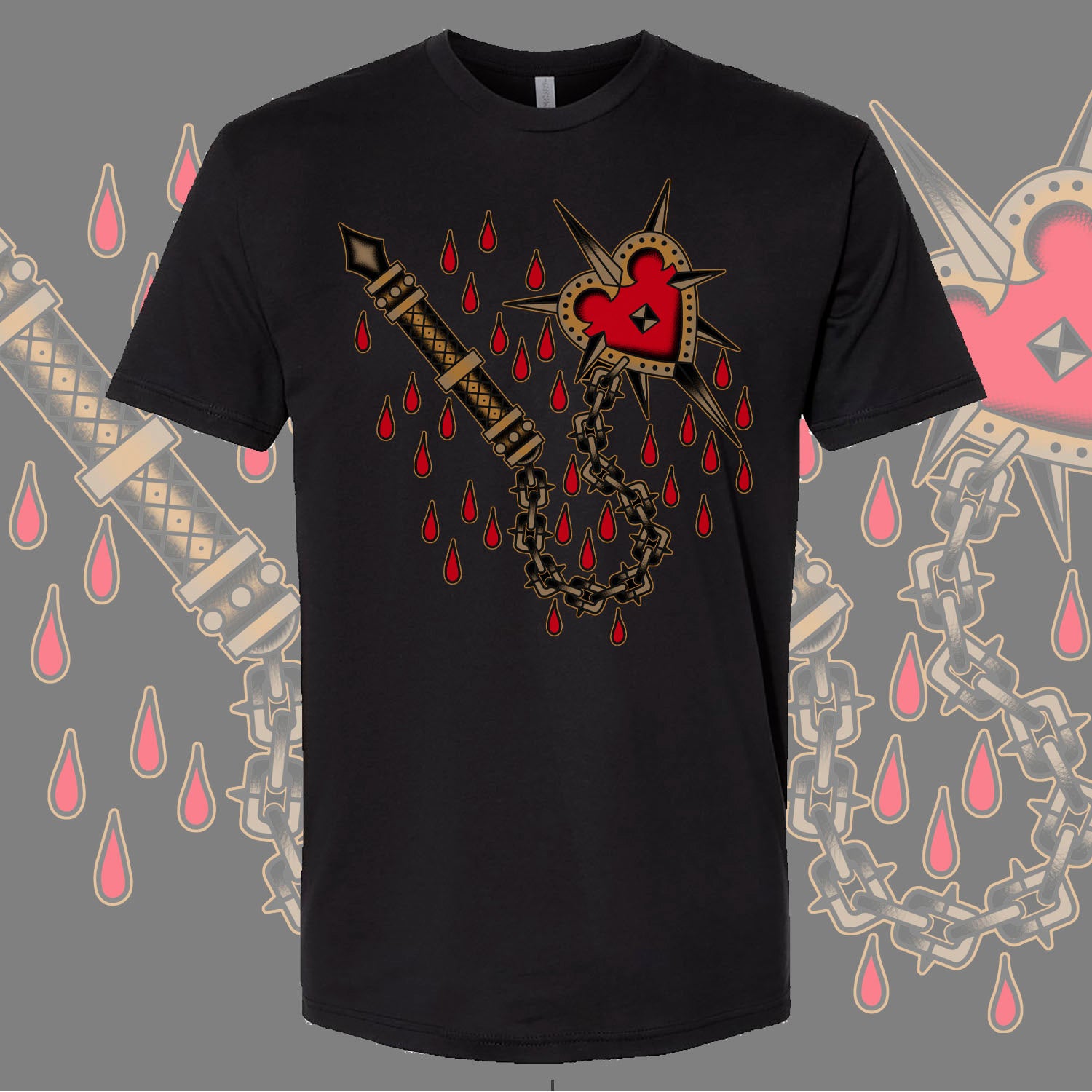 Love Kills Tee – Bold Tattoo-Style Graphic Tee by Scott Weatherwax ...
