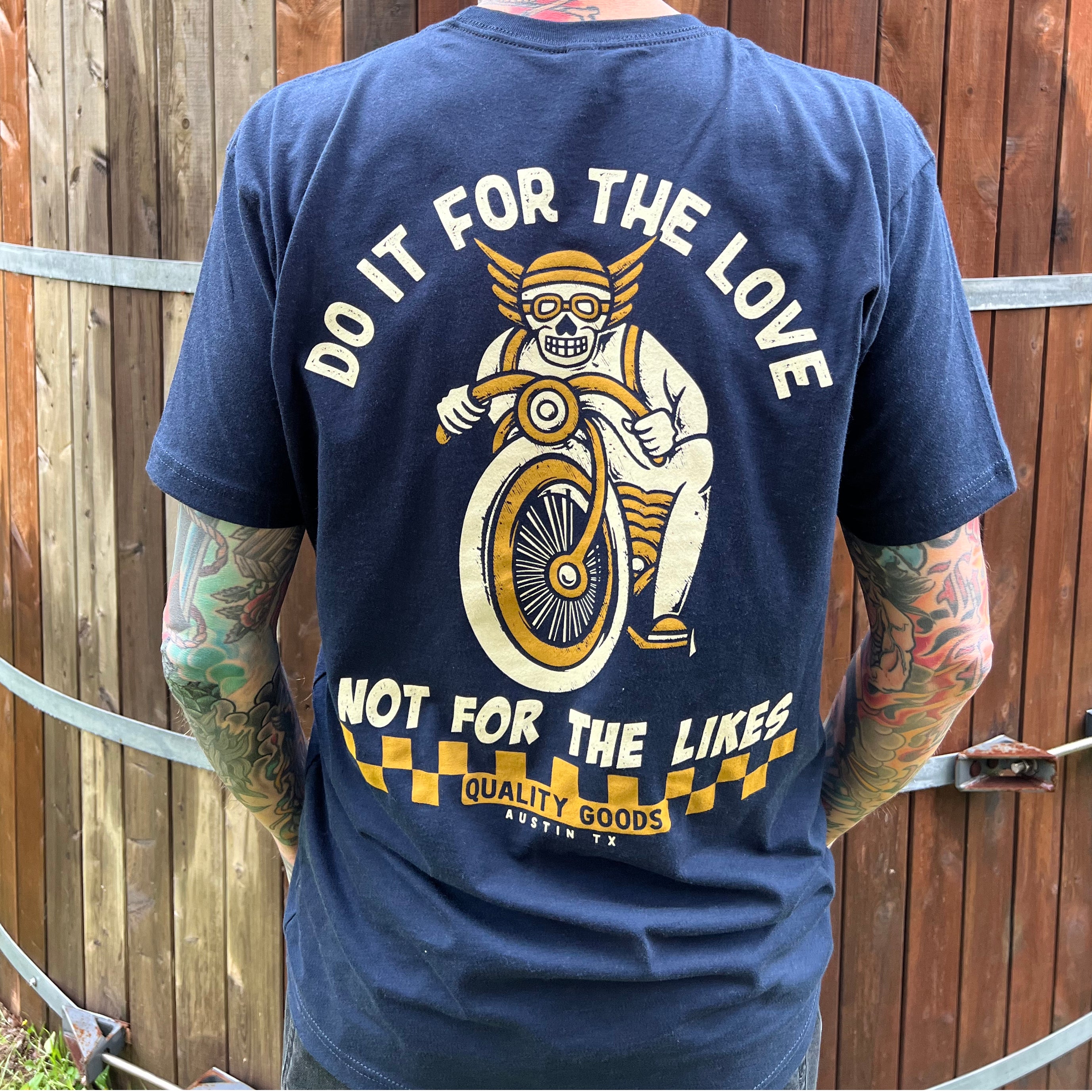For The Love – Vintage Motorcycle Graphic Tee by Scott Weatherwax ...