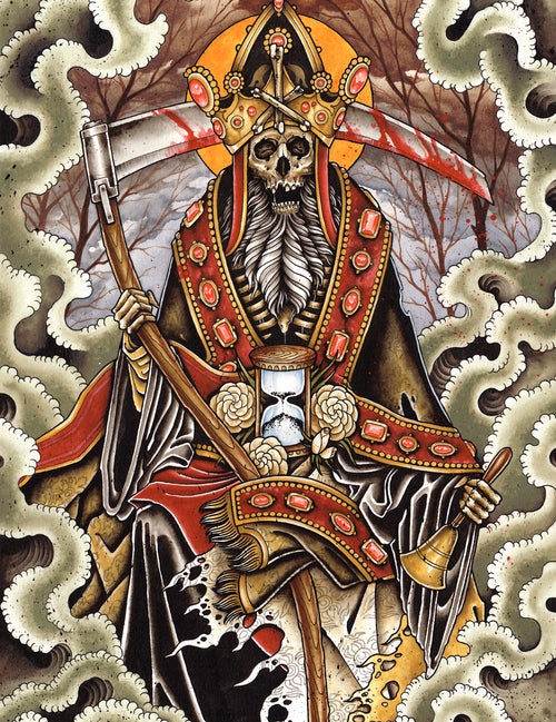 "King Reaper" by Derek Noble – 13x19 Archival Print – Mindzai Apparel