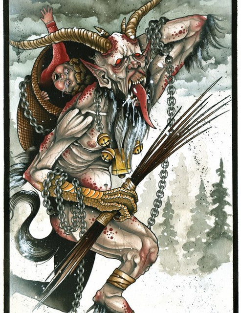 Derek Noble – "Krampus" Tattoo-Inspired Art Print – Mindzai Apparel