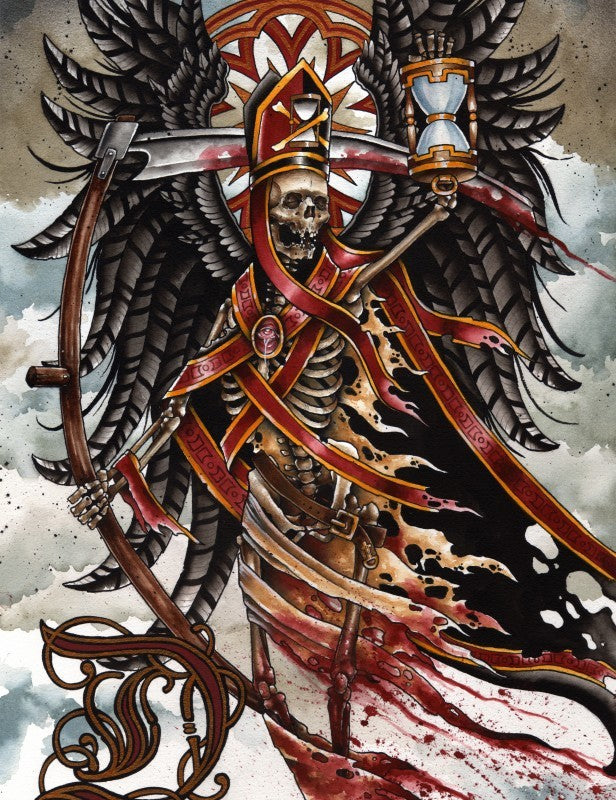 "Reaper" by Derek Noble – 13x17 Archival Print – Mindzai Apparel
