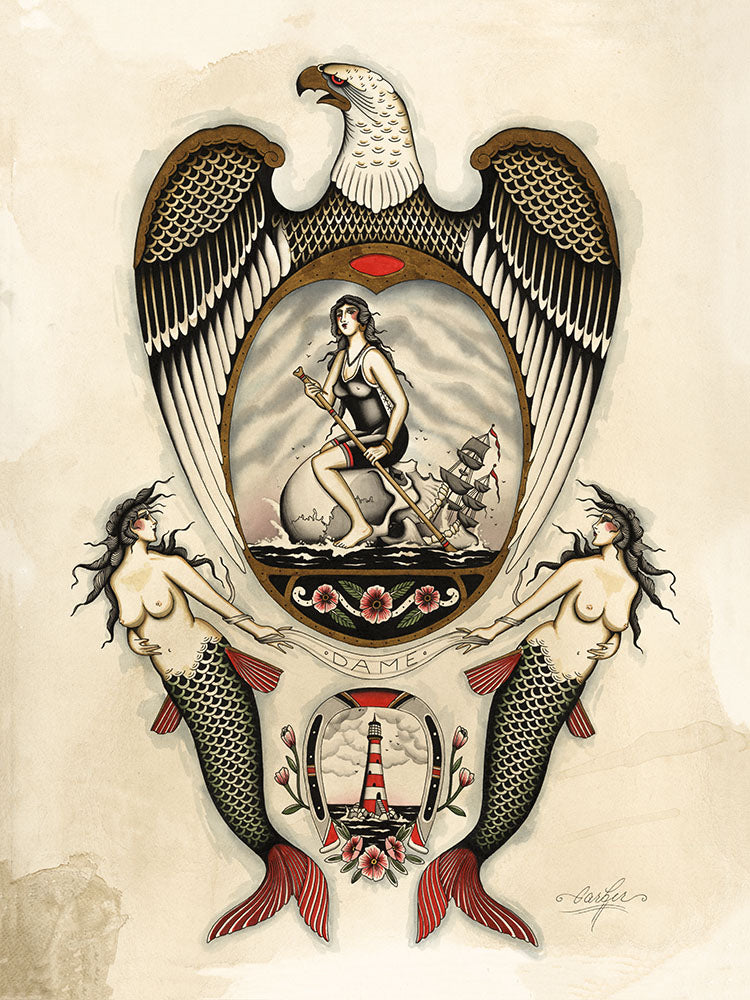 "Dame of the West" by Jon Garber – Limited Edition Art – Mindzai Apparel